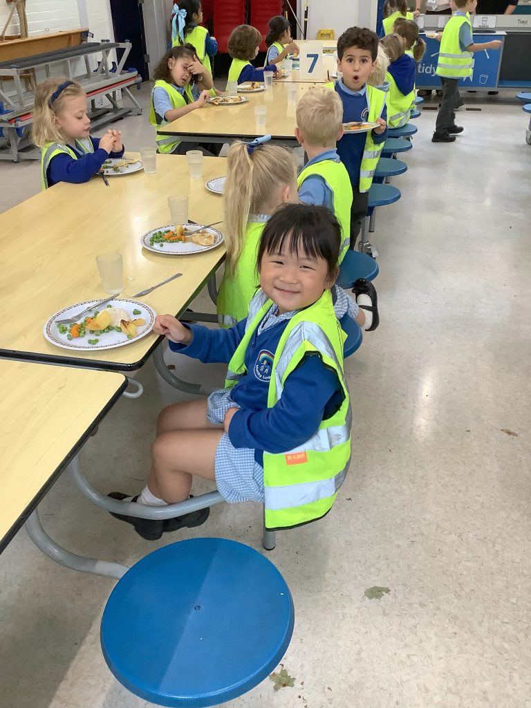 Reception Year children enjoying lunchtime | Manby Lodge